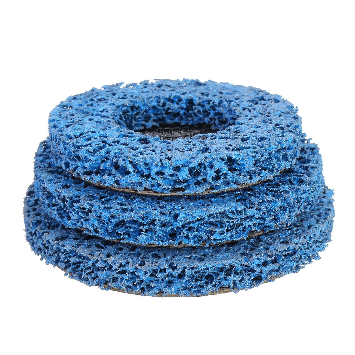 China 5 inch flap disc abrasive blue poly strip disc for polish metal ...